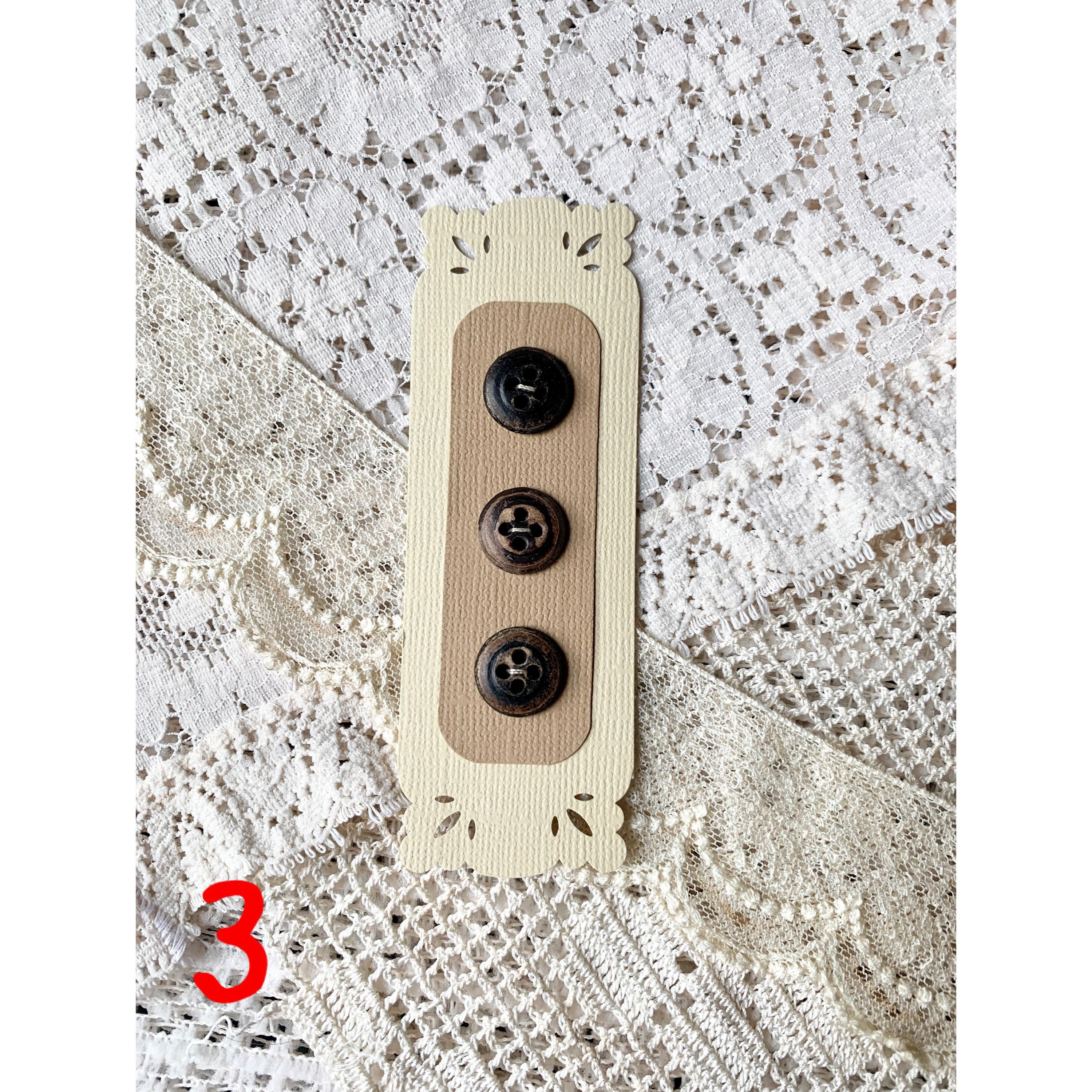Vintage Button Cards (you Choose) - Etsy