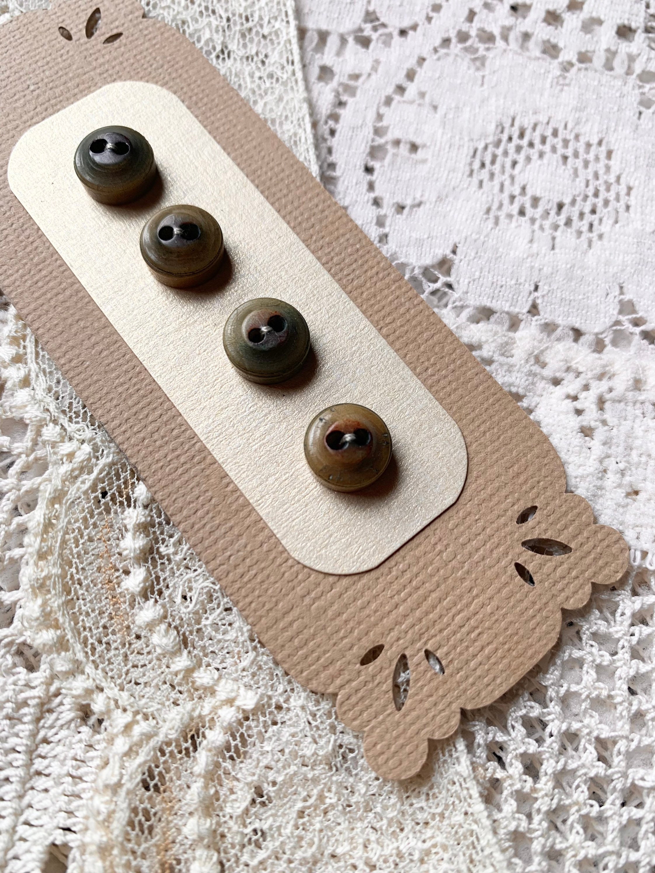 Vintage Button Cards (you Choose) - Etsy