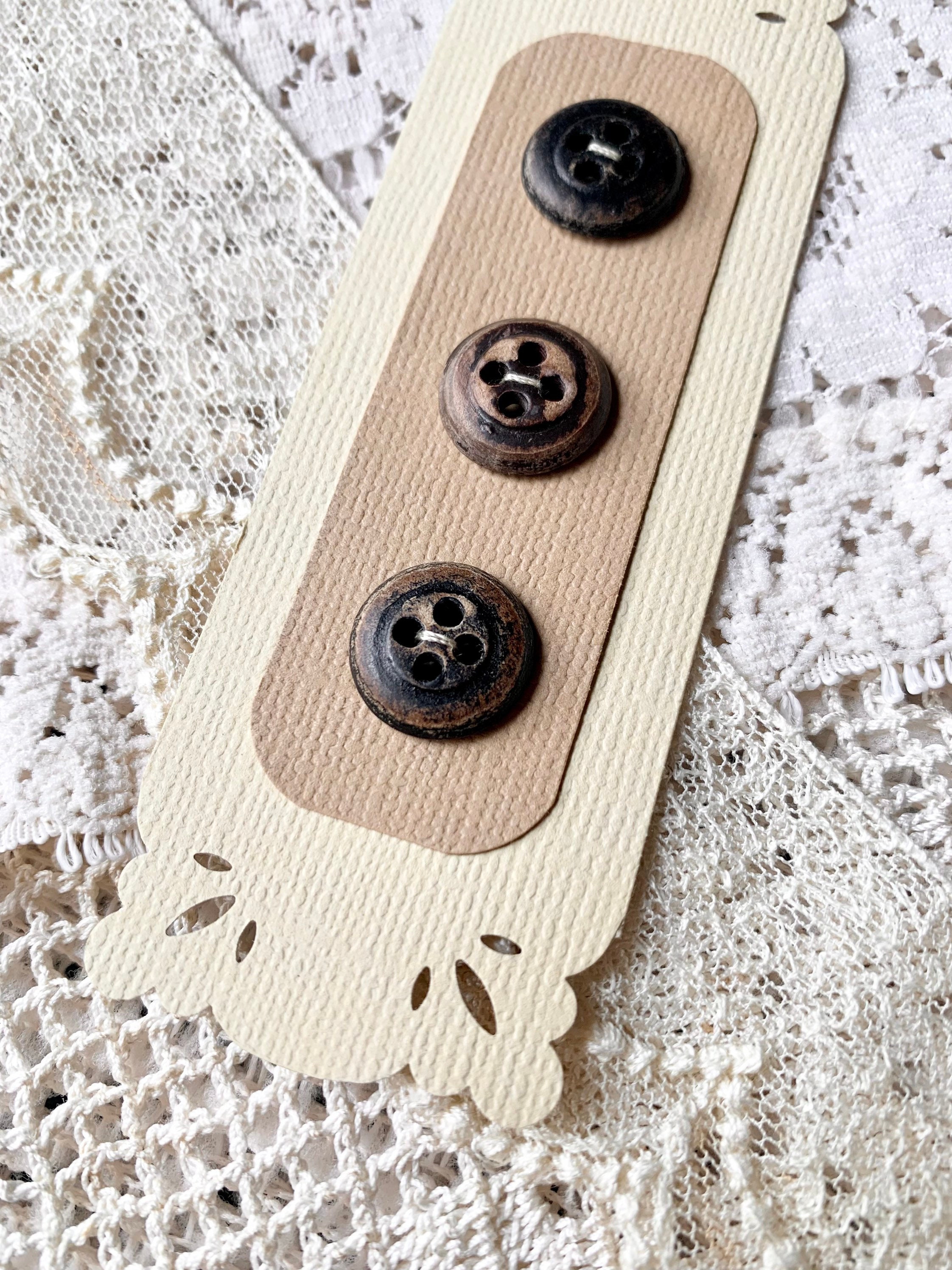 Vintage Button Cards (you Choose) - Etsy