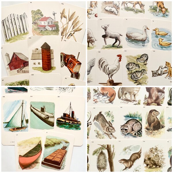 Vintage Flashcards - Etsy