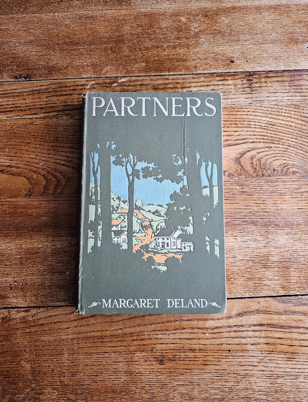 Antique 'partners' Book by Margaret Deland, 1913 Illustrated Green ...