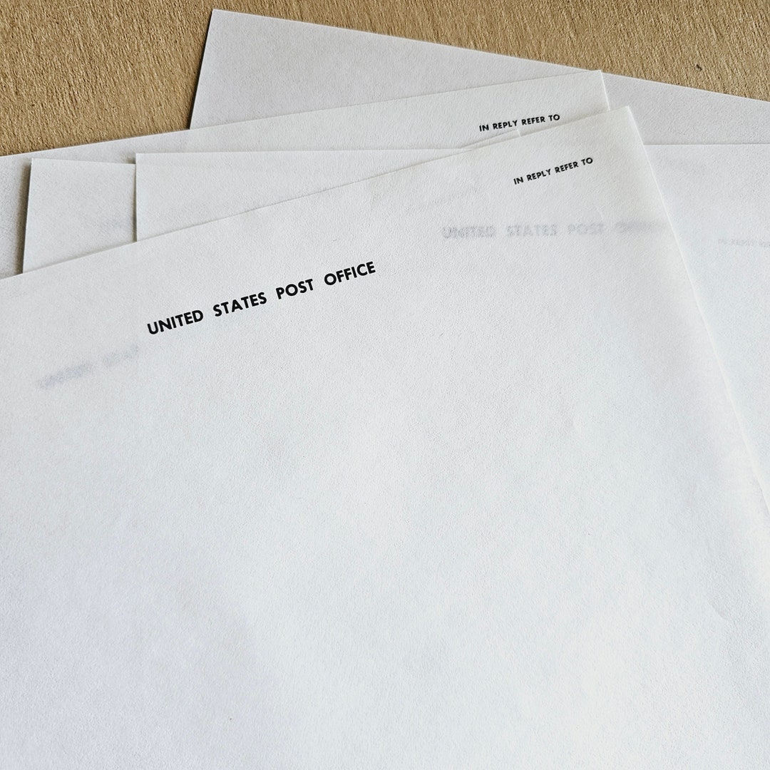 Antique US Post Office Memo Paper: Vintage Ephemera Set - Etsy