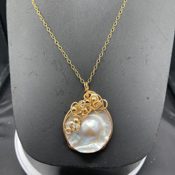 Wire Wrapped Pearl - Etsy