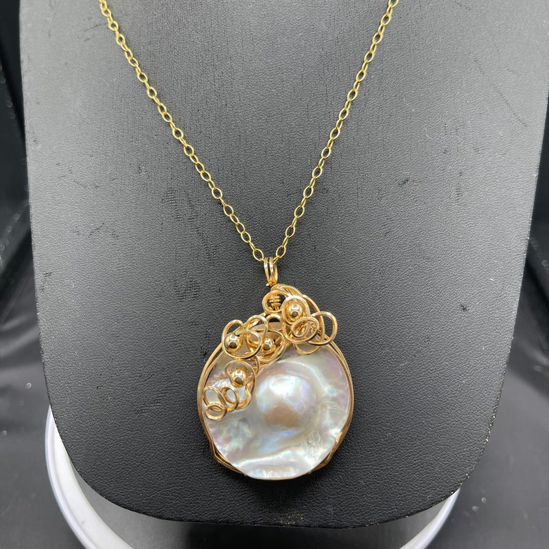 Wire Wrapped Pearl - Etsy