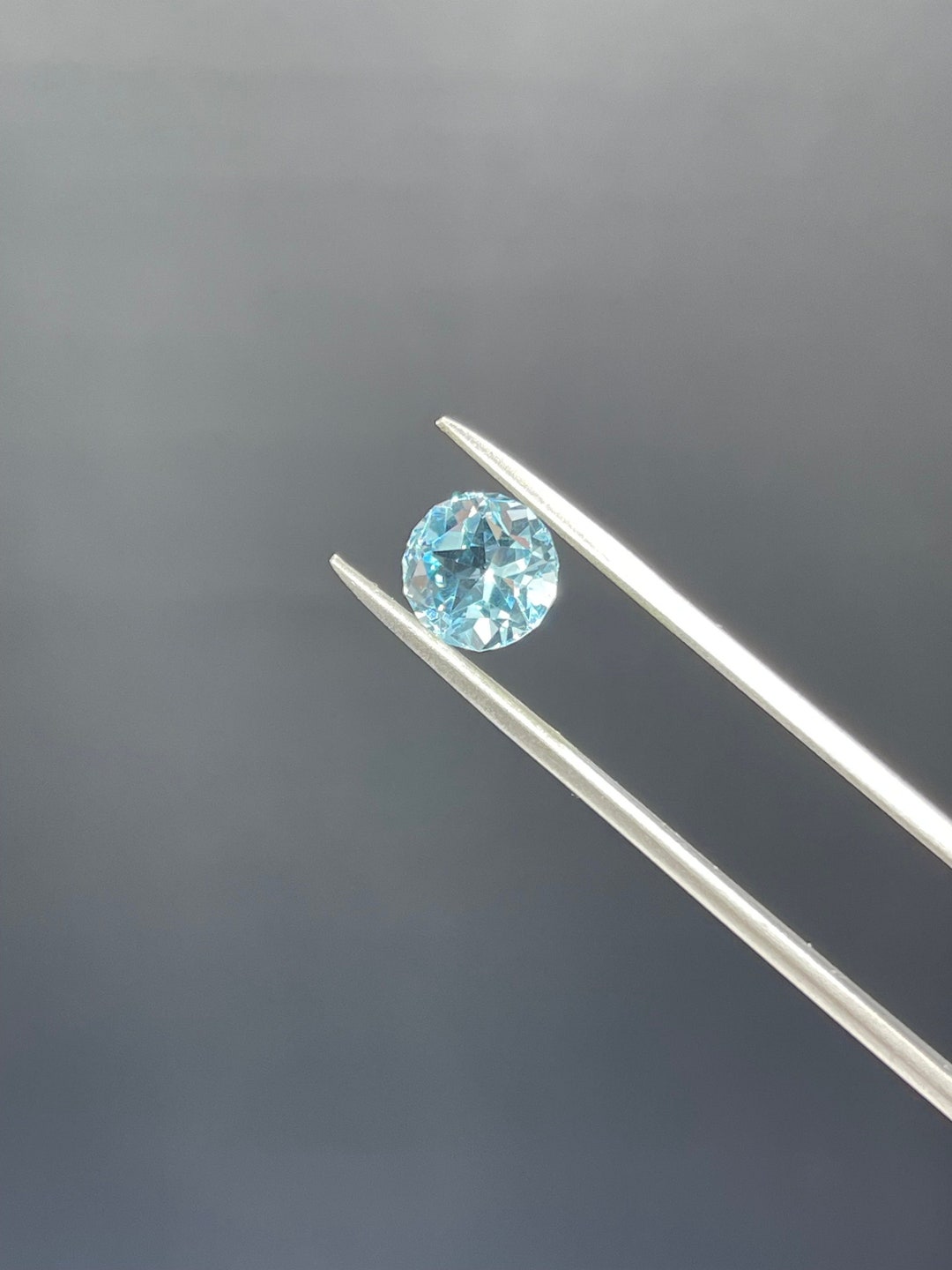 Exquisite Natural Blue Topaz Texas Lone Star Round Cut Loose Gemstone ...