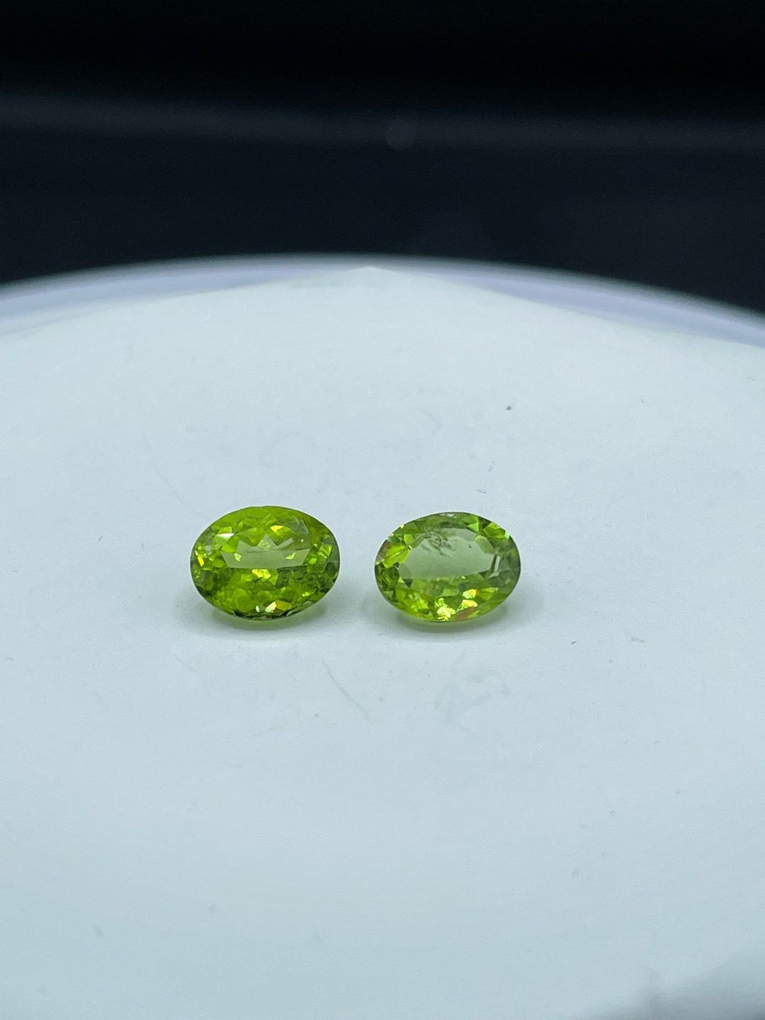 AAA Peridot Oval Cut Loose Gemstones Matching Pair 10x8x5 MM - Etsy