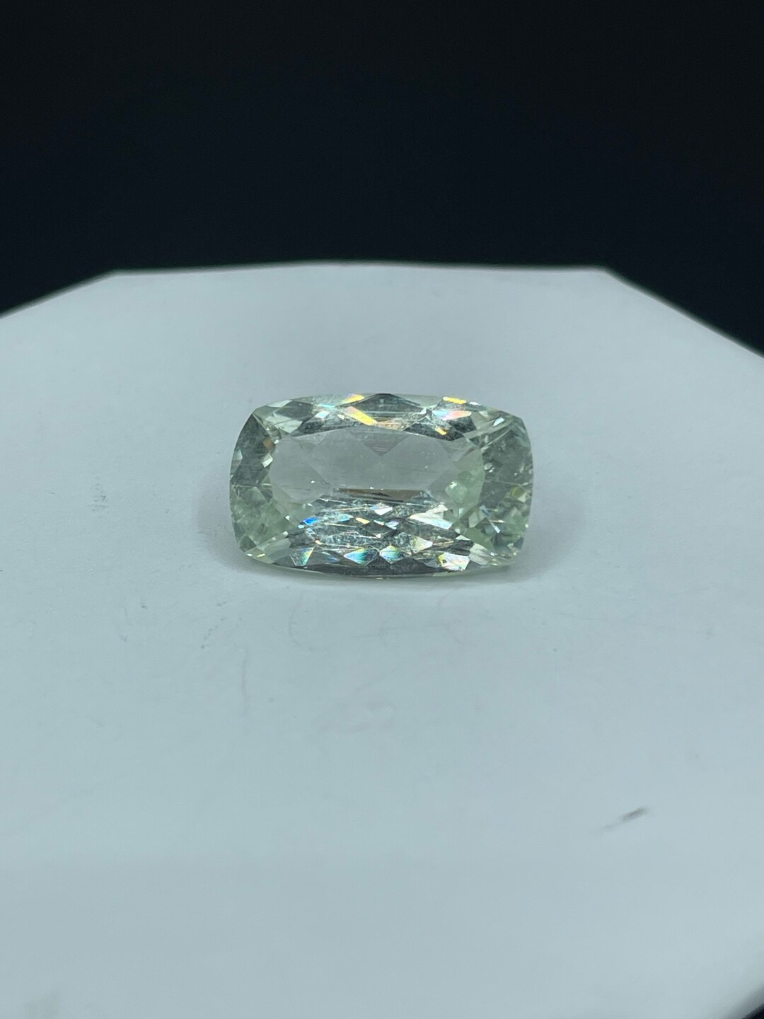 17.58 Carat Natural Hiddenite Emerald Cut Loose Gemstone (21.36 X 13.13 ...