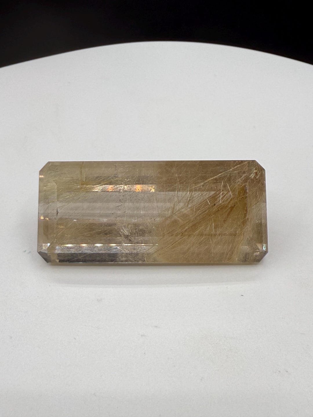 Natural Rutile Quartz Emerald Cut Loose Gemstone – 159.82 Carats | 50. ...