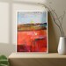 Red Modern Poster, Abstract Sunset Wall Art, Vibrant Red Print ...