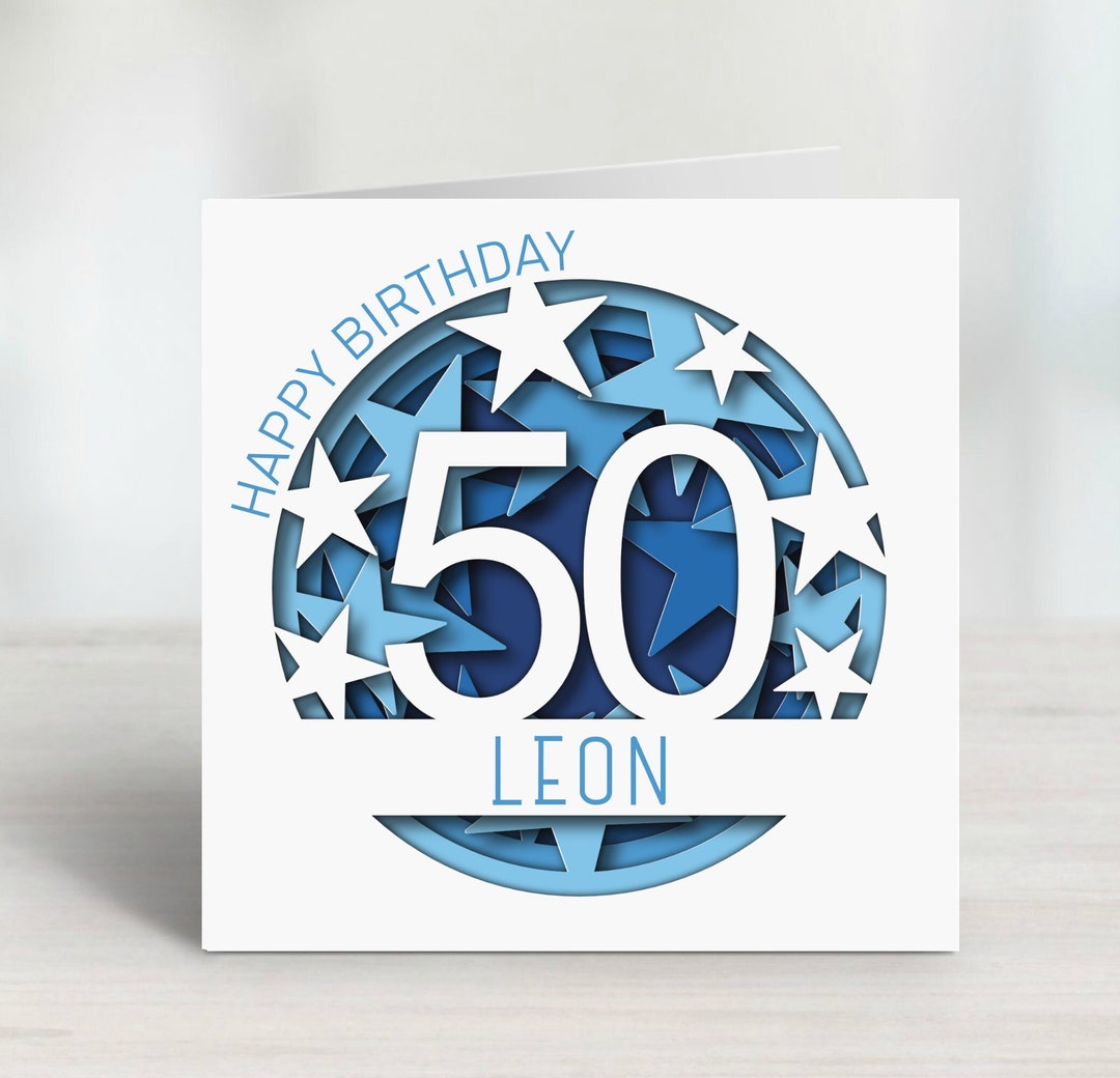 50th Birthday Card Special Age Greeting Unique 50th Card - Etsy