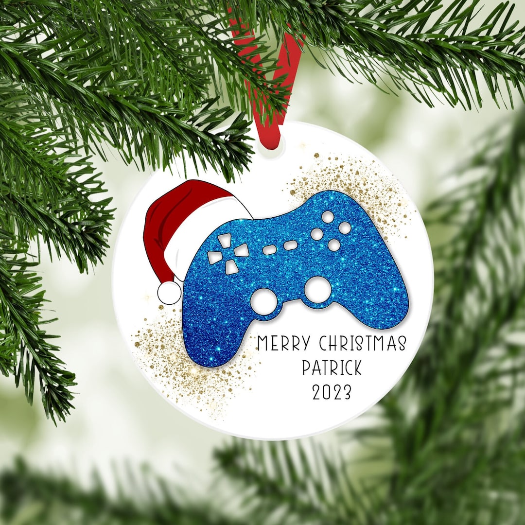 Personalised Gaming Christmas Decoration Kids Gamer - Etsy UK