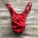 Custom Men's Bodybuilding Posing Trunks - Bright Red - Competition ...