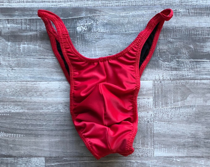 Men's Bodybuilding Posing Trunks - Matte Red - NPC, IFBB, OCB ...