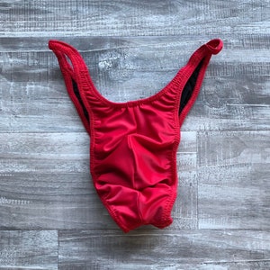 Custom Men's Bodybuilding Posing Trunks - Matte Red - Competition ...