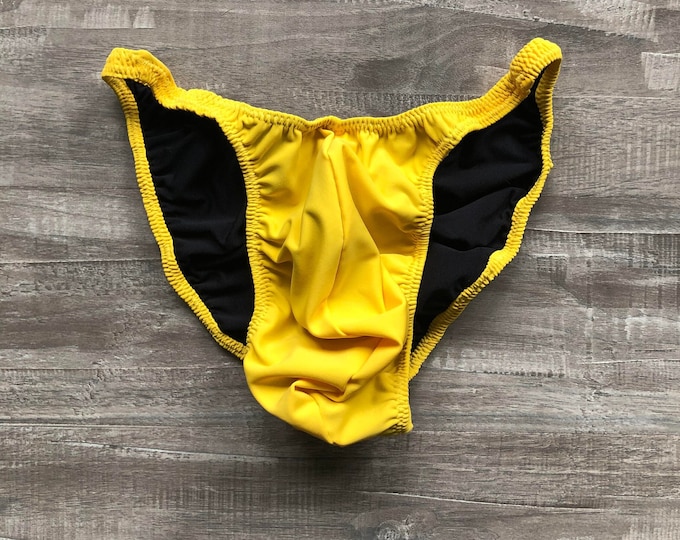 Men's Bodybuilding Posing Trunks - Matte Yellow Competition Trunks - Etsy