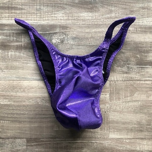 Custom Men's Bodybuilding Posing Trunks - Plum Purple - Competition ...