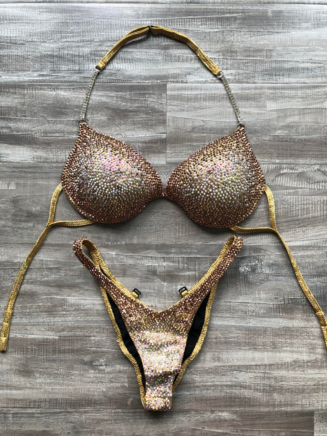 Competition Wellness Gold Ombré / NPC IFBB OCB Competition - Etsy