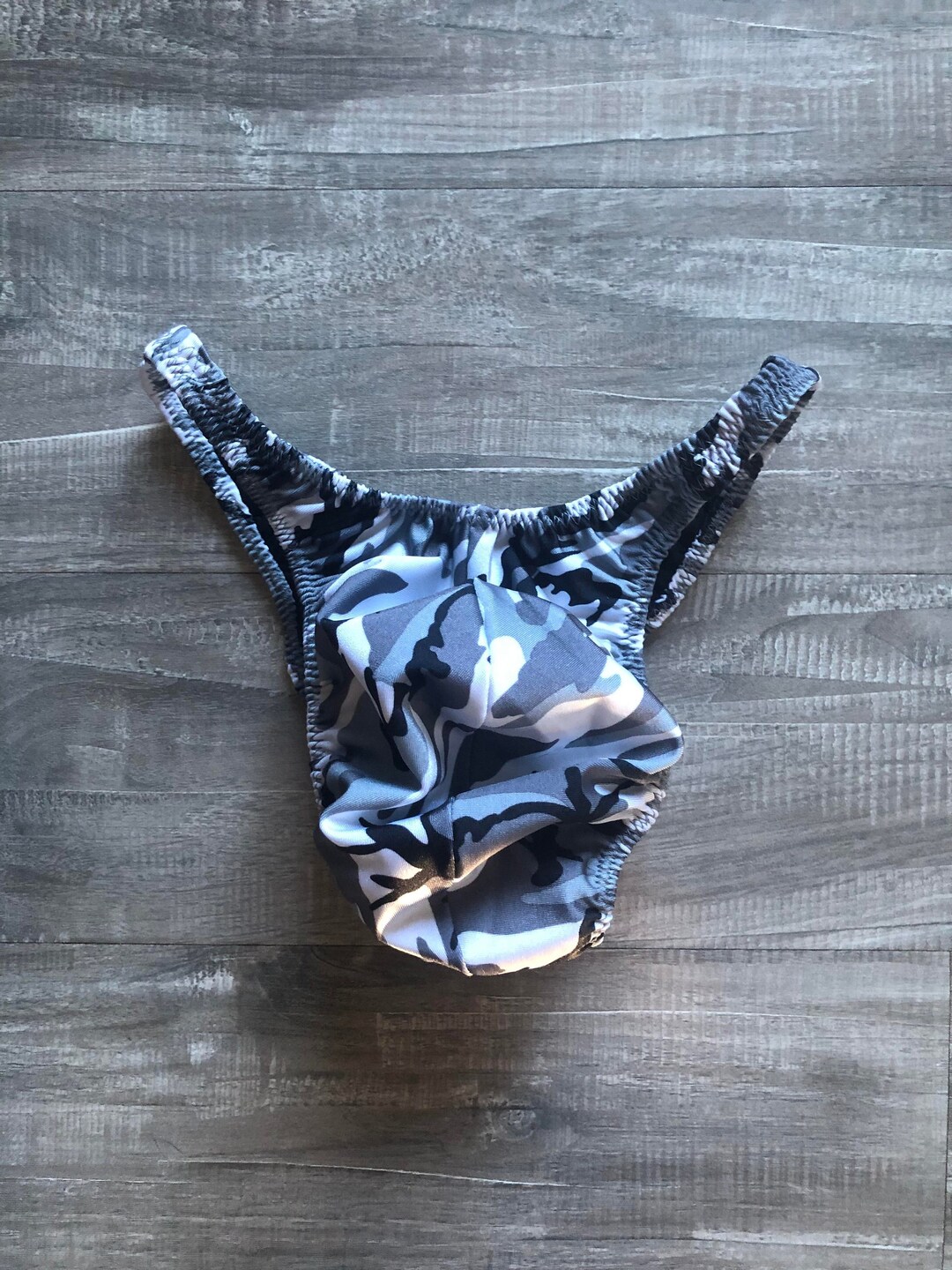 Custom Men's Bodybuilding Posing Trunks - Grey Camo - Competition ...