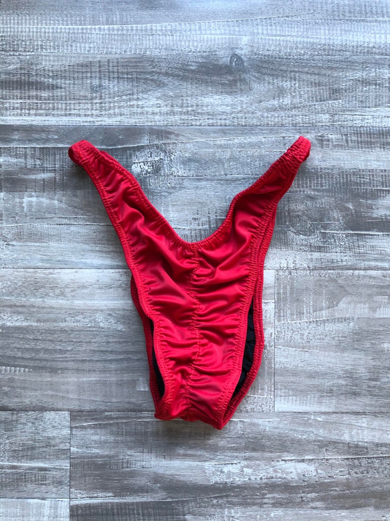 Custom Men's Bodybuilding Posing Trunks Matte Red NPC | Etsy