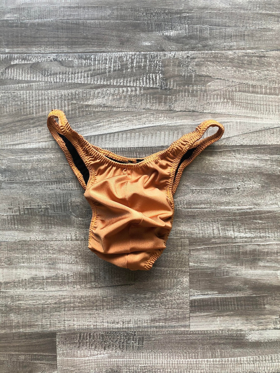 Custom Men's Bodybuilding Posing Trunks - Shiny Golden Mud ...