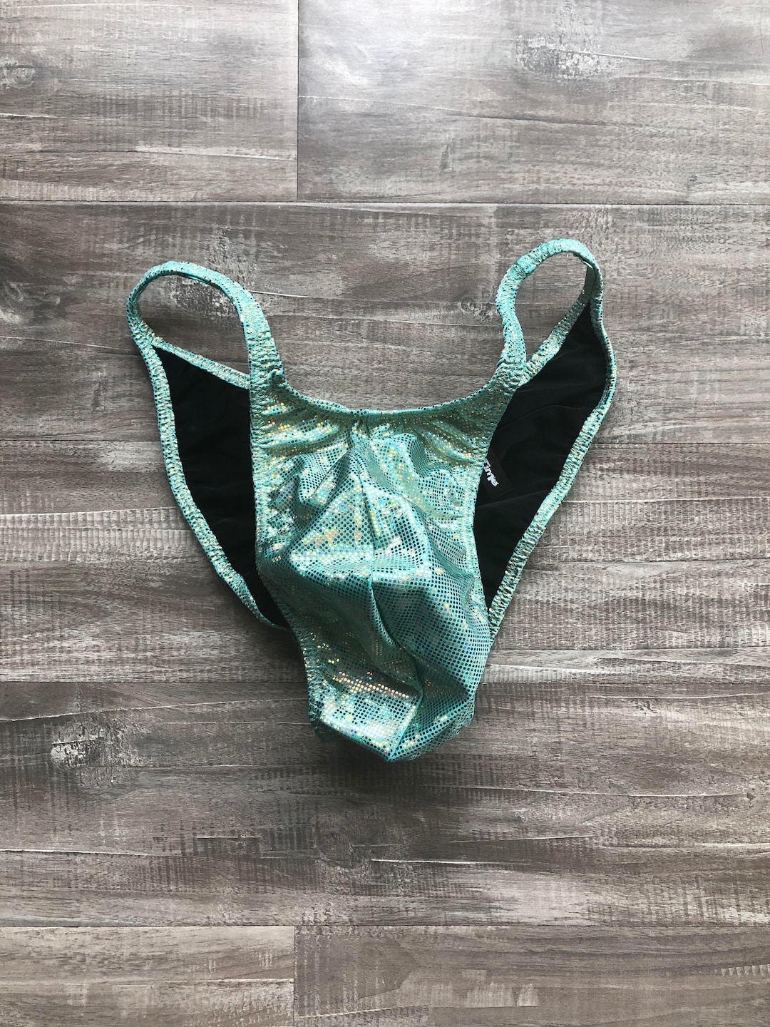 Custom Men's Bodybuilding Posing Trunks - Light Green - Competition ...