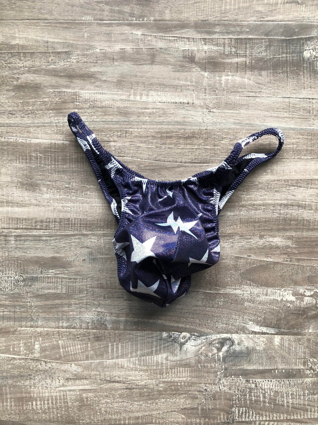 Custom Men's Bodybuilding Posing Trunks Navy Blue Stars NPC, IFBB, OCB ...