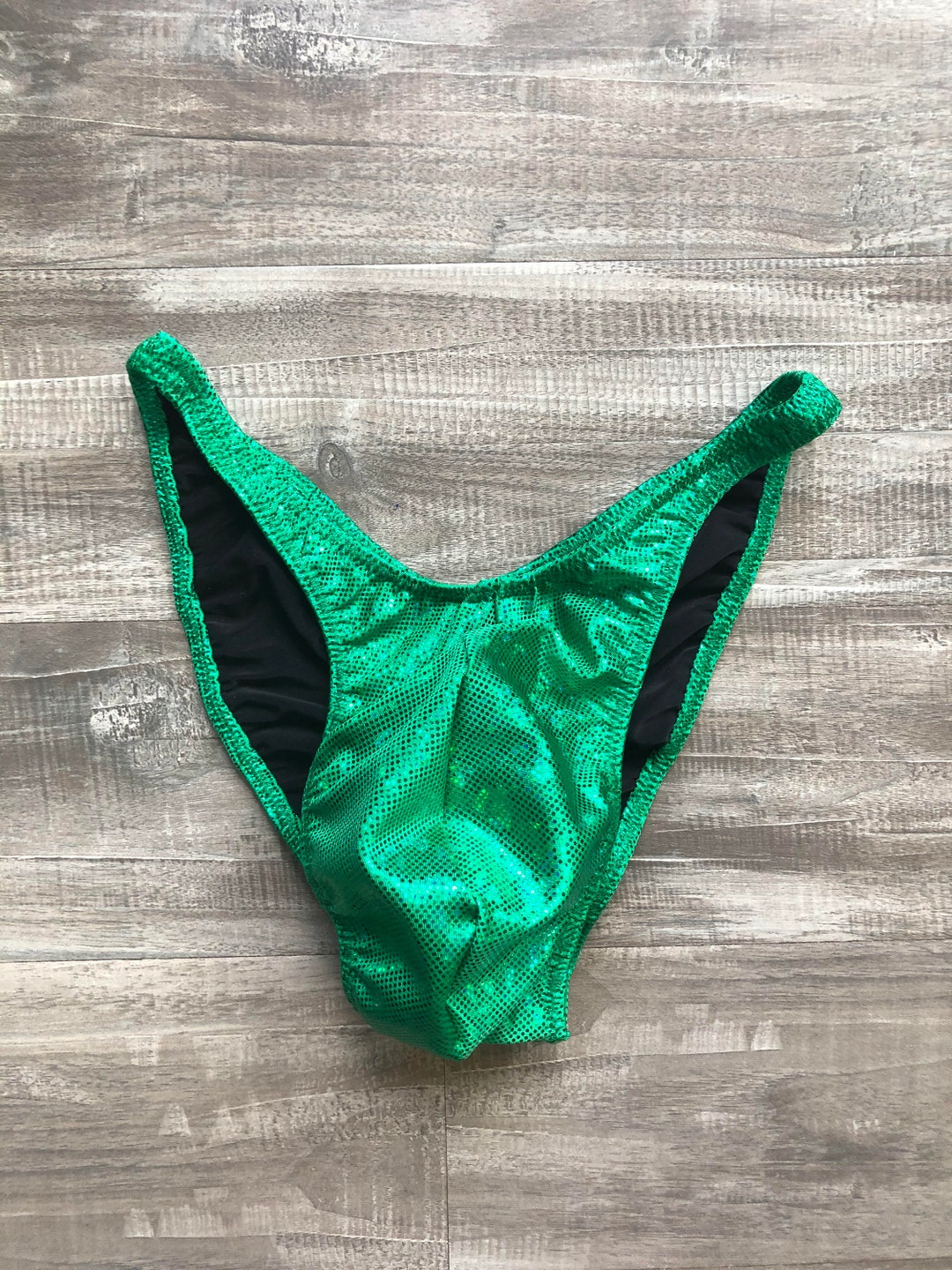 Custom Men's Bodybuilding Posing Trunks - Kelly Green - Competition ...