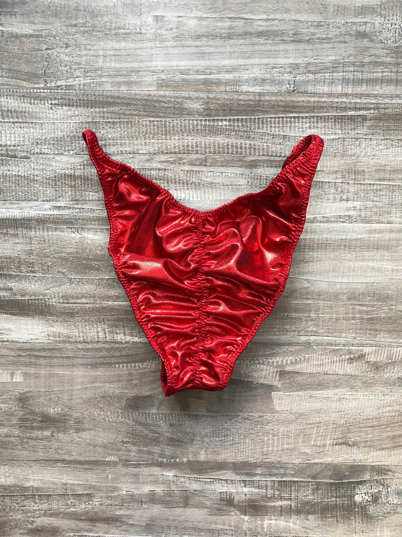 Custom Men's Bodybuilding Competition Trunks - Red Shimmer - Etsy