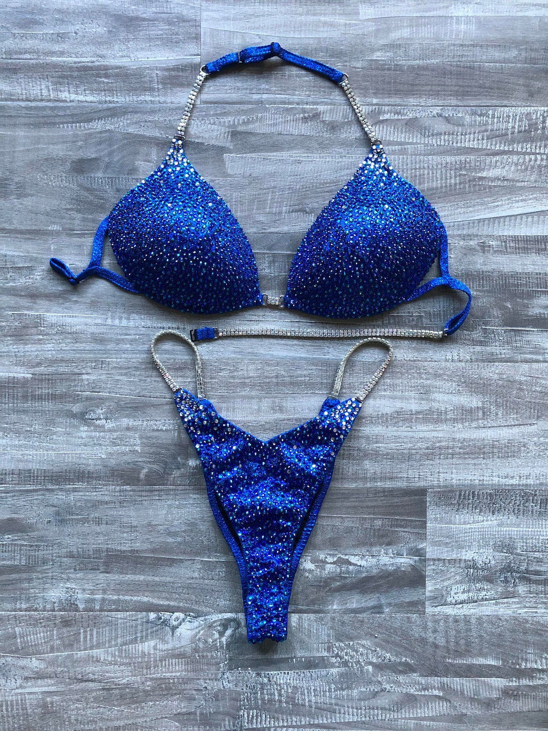 Competition Wellness Bikini Royal Blues Ombré / NPC, IFBB, OCB ...