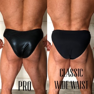 Custom Men's Classic Physique Posing Trunks - Matte Black - Competition Trunks - Etsy