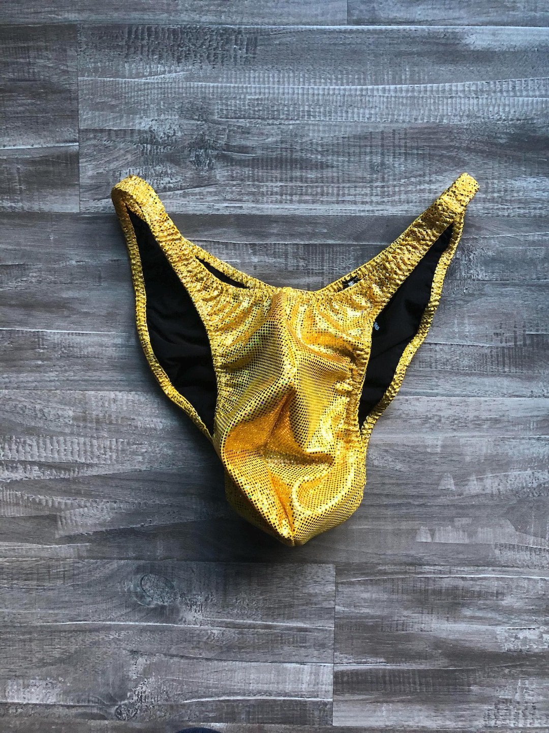 Custom Men's Bodybuilding Posing Trunks - Yellow - Competition Trunks ...