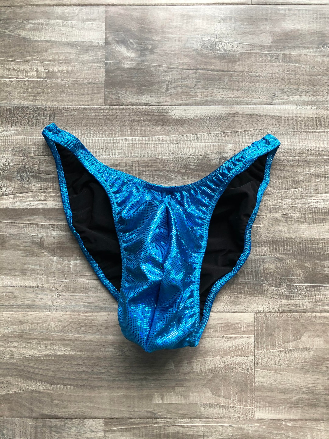 Custom Men's Bodybuilding Posing Trunks - Light Blue - Competition ...