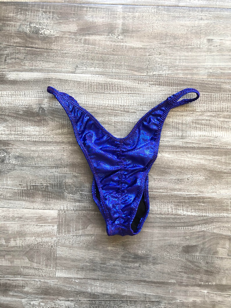 Custom Men's Bodybuilding Posing Trunks Blue/purple | Etsy