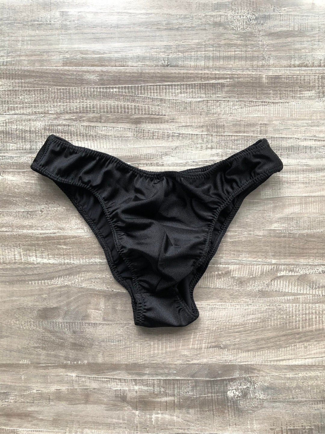 Custom Men's Classic Physique Posing Trunks - Shiny Black - Competition ...