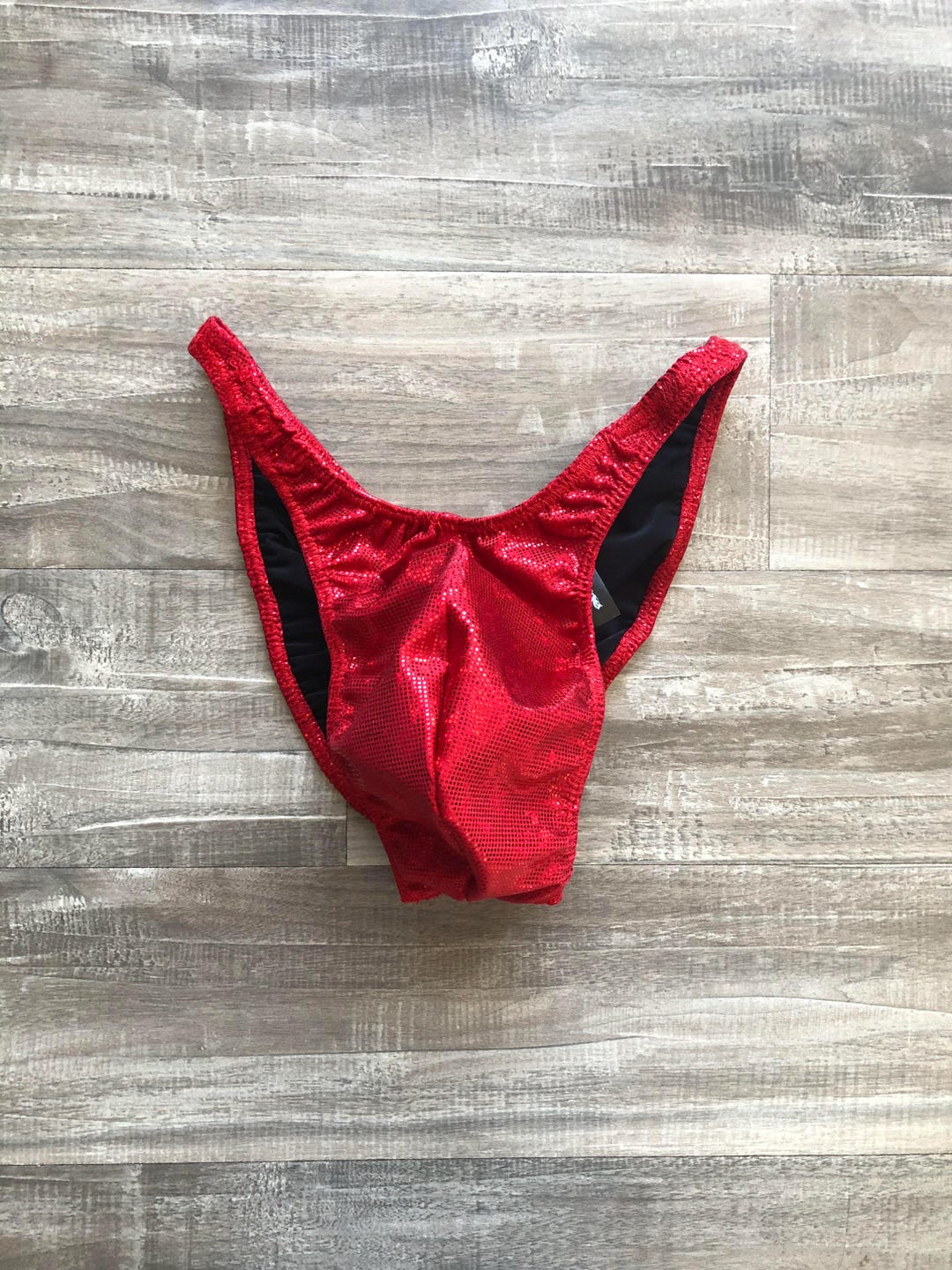 Men's Bodybuilding Posing Trunks - Red Competition Trunks - Ready Made ...