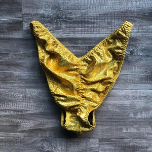 Custom Men's Bodybuilding Posing Trunks - Yellow - Competition Trunks ...