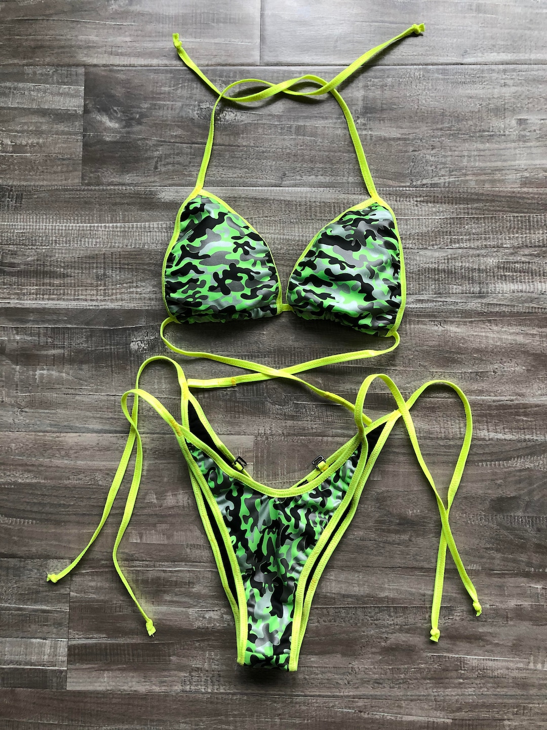 Practice Posing Suit - Neon Green Camo - Etsy