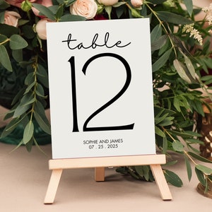 Wedding Seating Chart Cards Template and Table Numbers Template ...