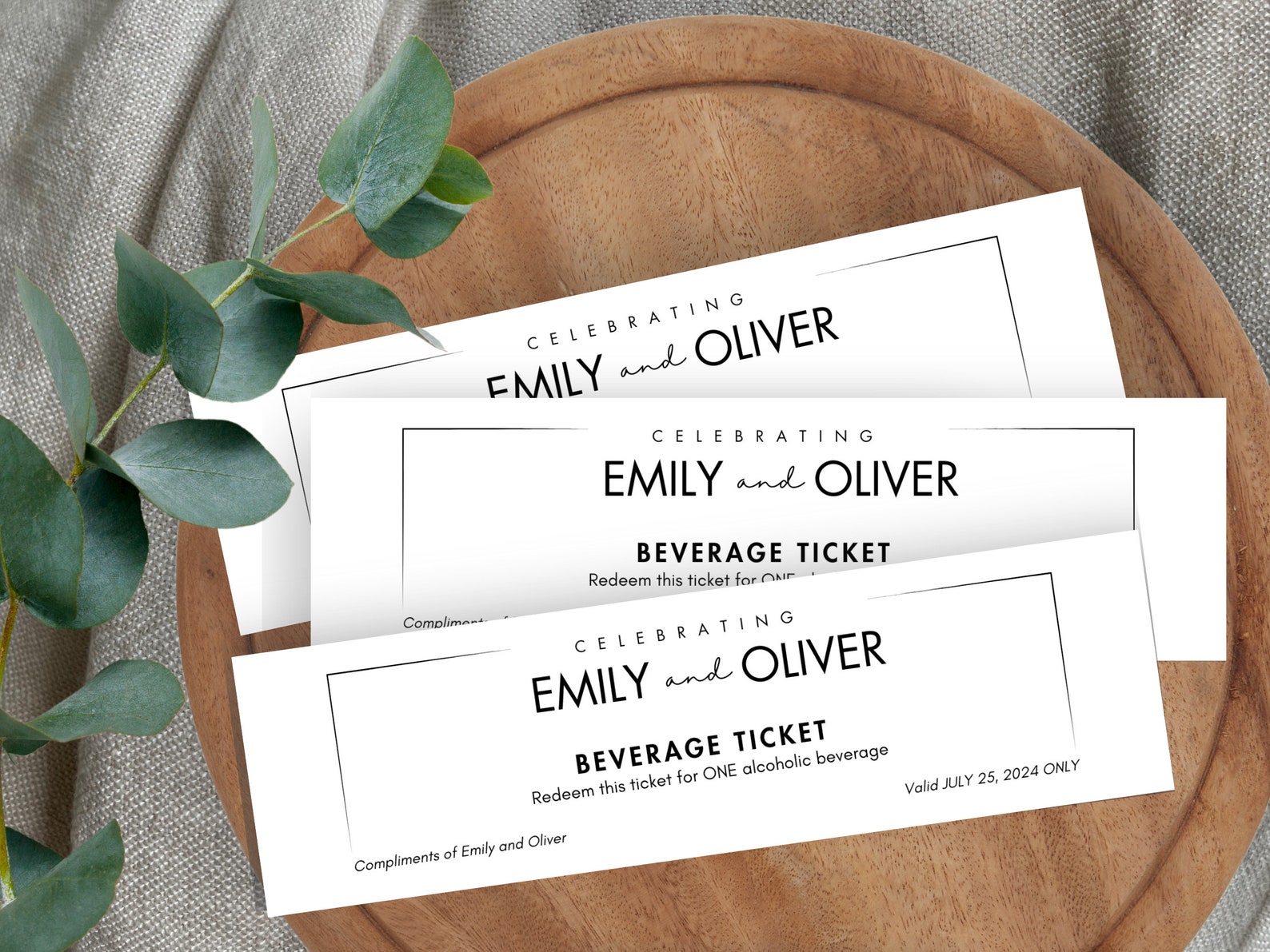 Wedding Bar Sign and Drink Tickets, Event Signage, Wedding Guest Bar ...