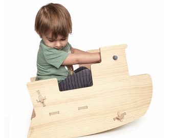 Wooden Rocking Boat - Etsy