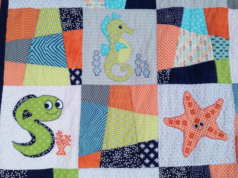 PDF Ocean Friends Applique Quilt Pattern PDF - Etsy