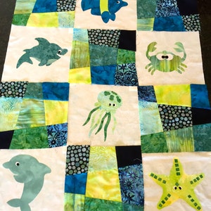 PDF Ocean Friends Applique Quilt Pattern PDF - Etsy