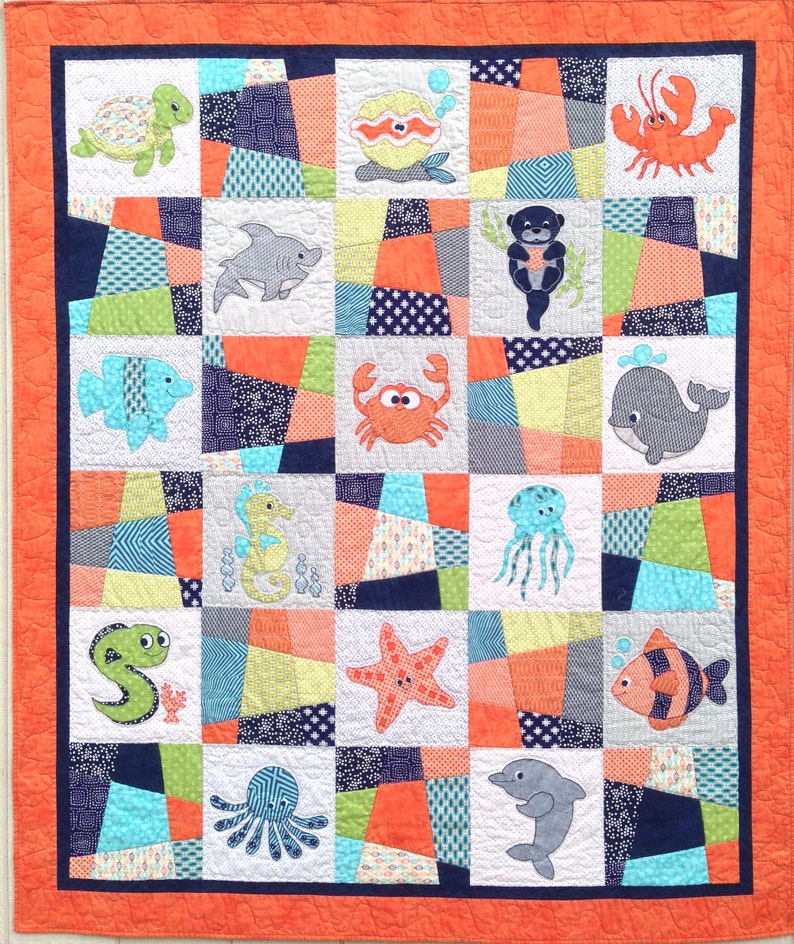 PDF Ocean Friends Applique Quilt Pattern PDF - Etsy