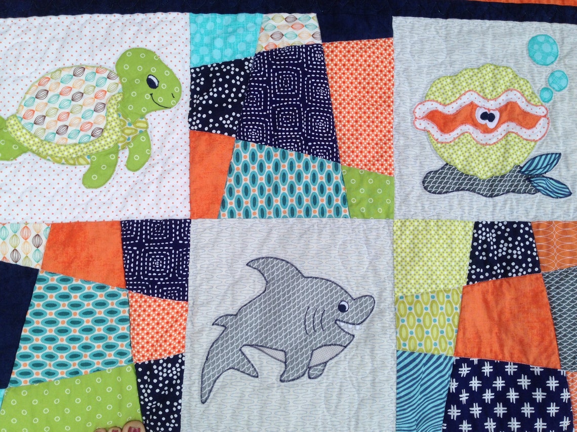 PDF Ocean Friends Applique Quilt Pattern PDF - Etsy UK