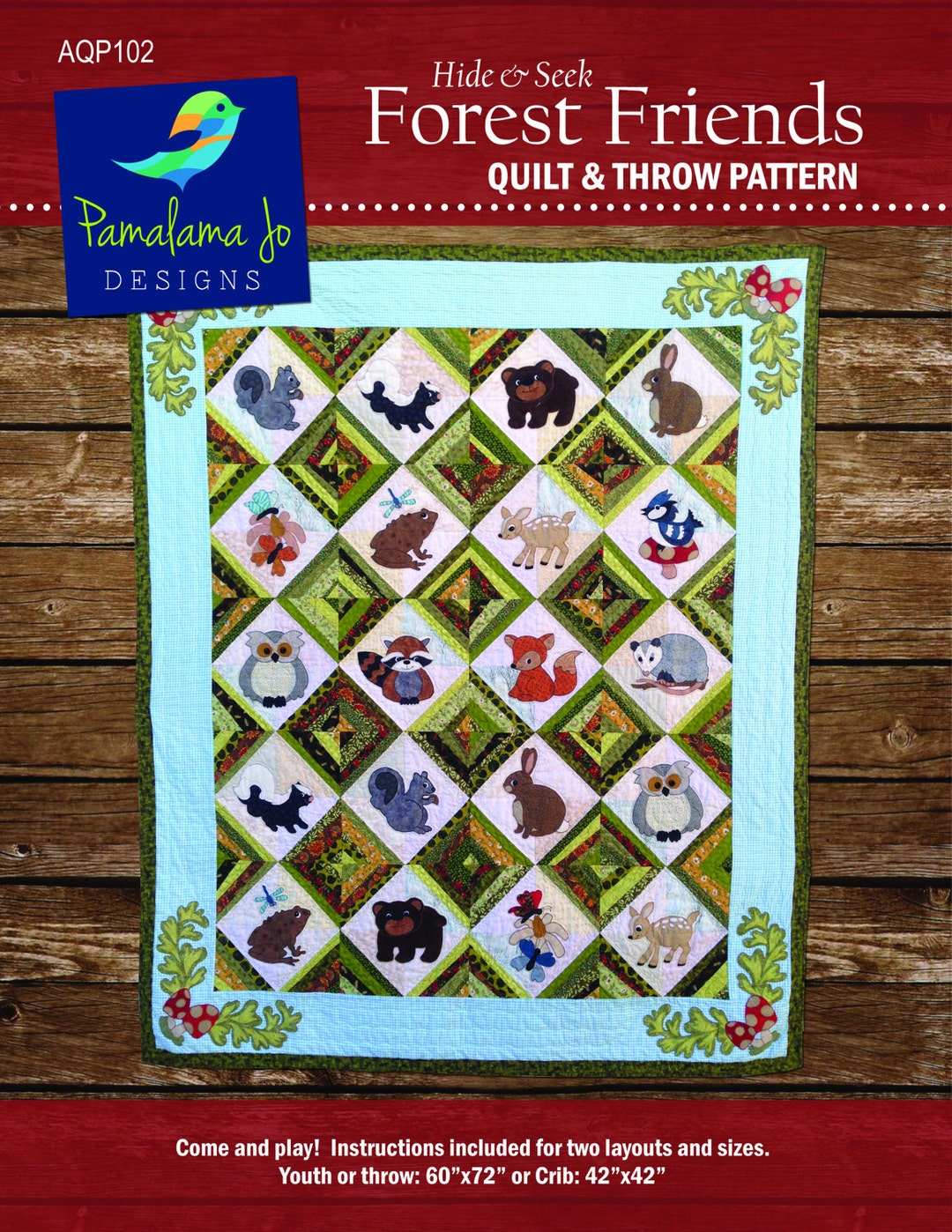PDF Forest Friends Applique Quilt Pattern - Etsy