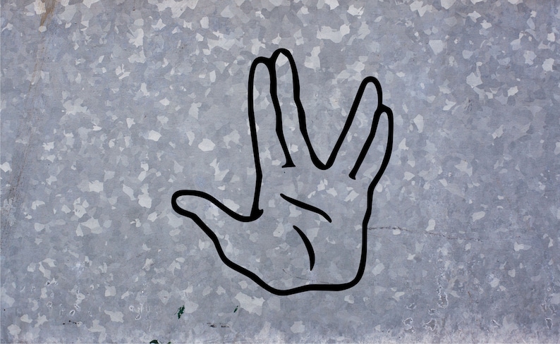 Live Long and Prosper Vulcan Hand Gesture - Etsy