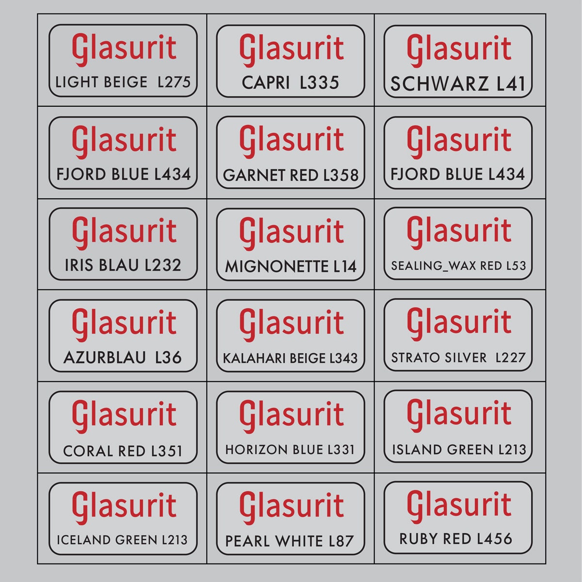 Vintage Paint Code Decals - Etsy