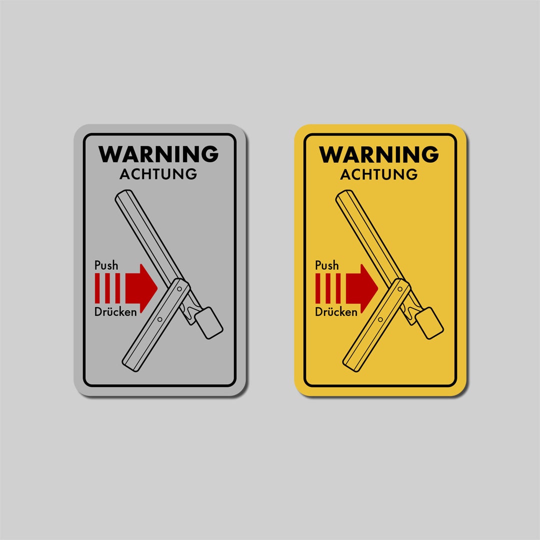Hood Hinge Warning Decal - Etsy