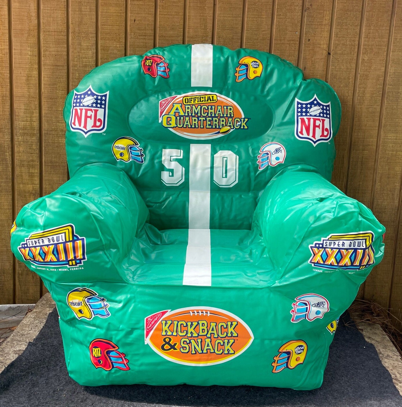 Nabisco NFL Football Game Super Bowl Inflatable Armchair - Etsy