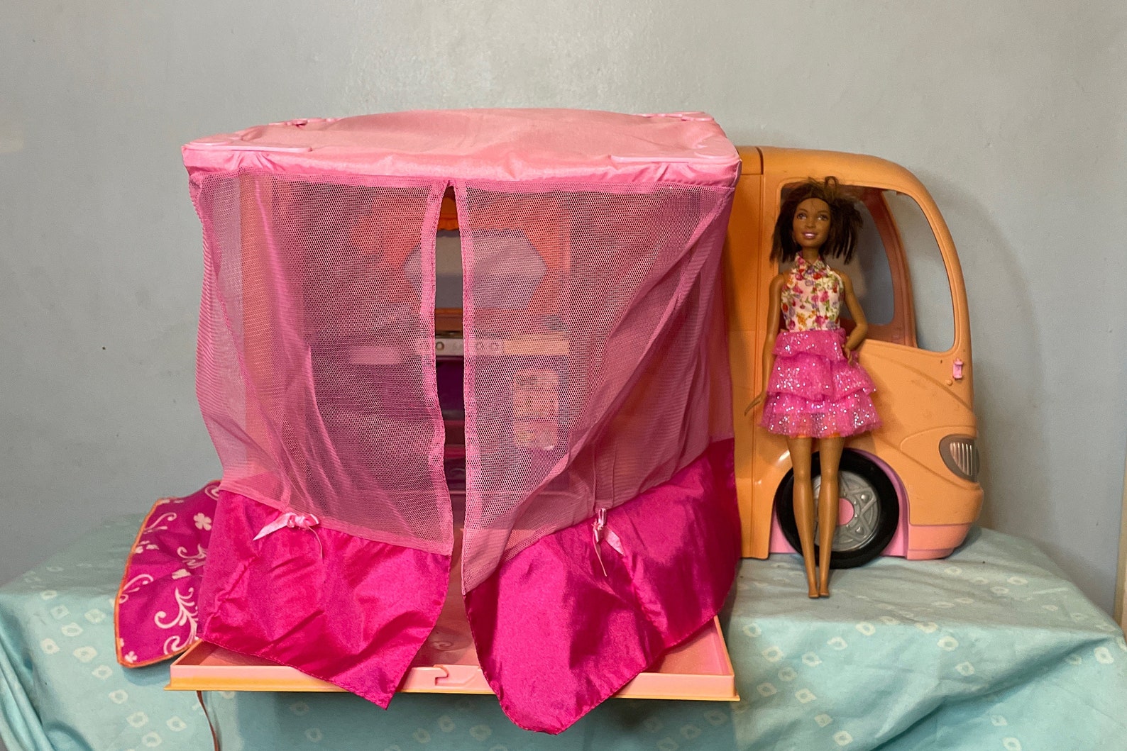 Mattel Barbie Pink RV GLAMOUR CAMPER W/ Pop Out Tent - Etsy